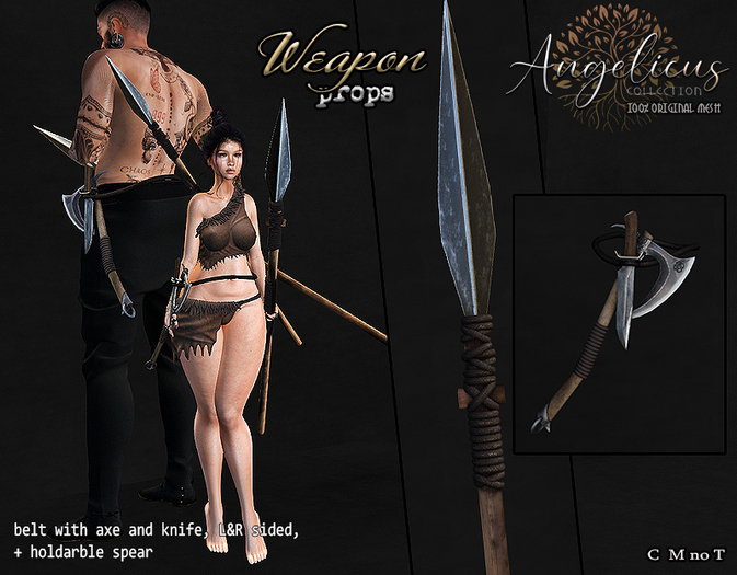 Second Life Marketplace - .AngelicUs. Weapon props